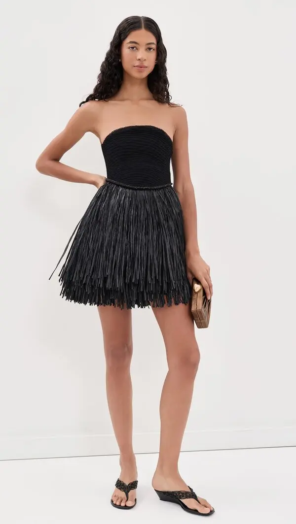Aje Florentia Raffia Mini Dress