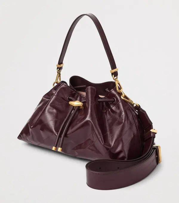 JIMMY CHOO Leather Bon Bon Shoulder Bag