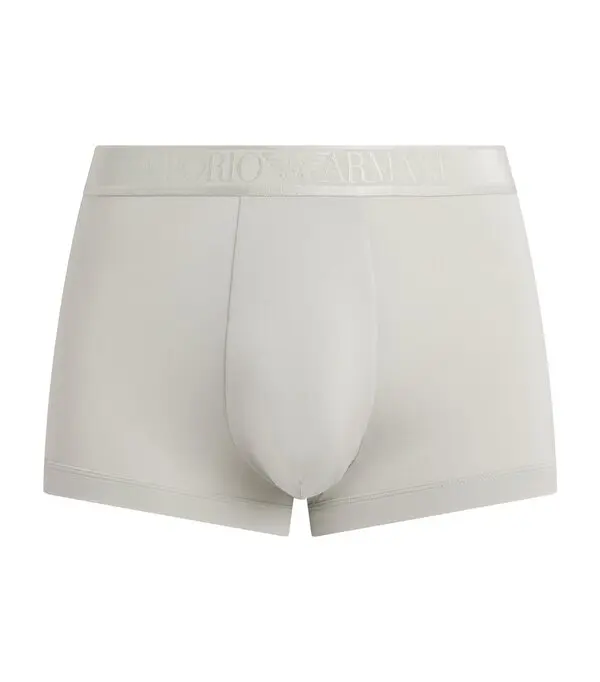 Emporio Armani Modal Logo Trunks - Green