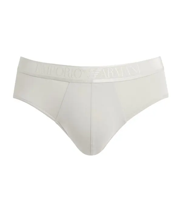 Emporio Armani Modal Logo Briefs - Green