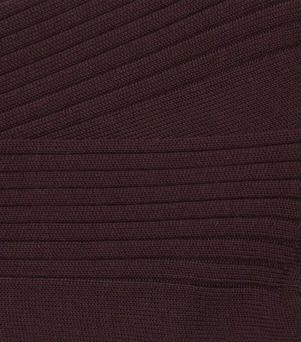 DORE DORE Mercerised Cotton Ribbed Socks