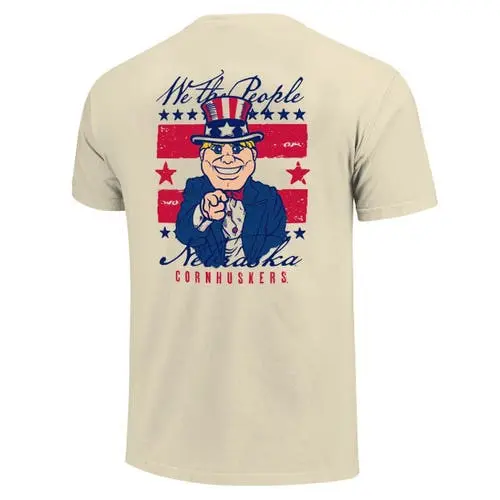 IMAGE ONE Nebraska Huskers Uncle Sam Mascot T-shirt