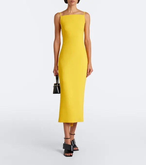 Givenchy Crêpe Cady Midi Dress - Yellow