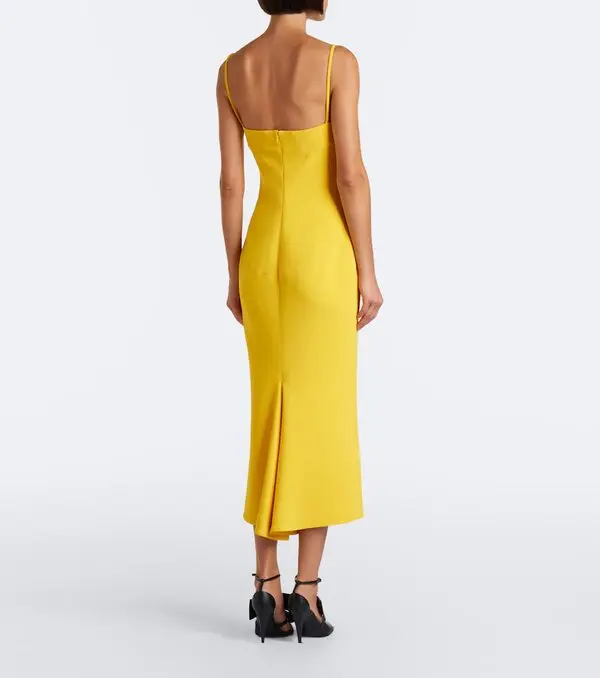 Givenchy Crêpe Cady Midi Dress - Yellow