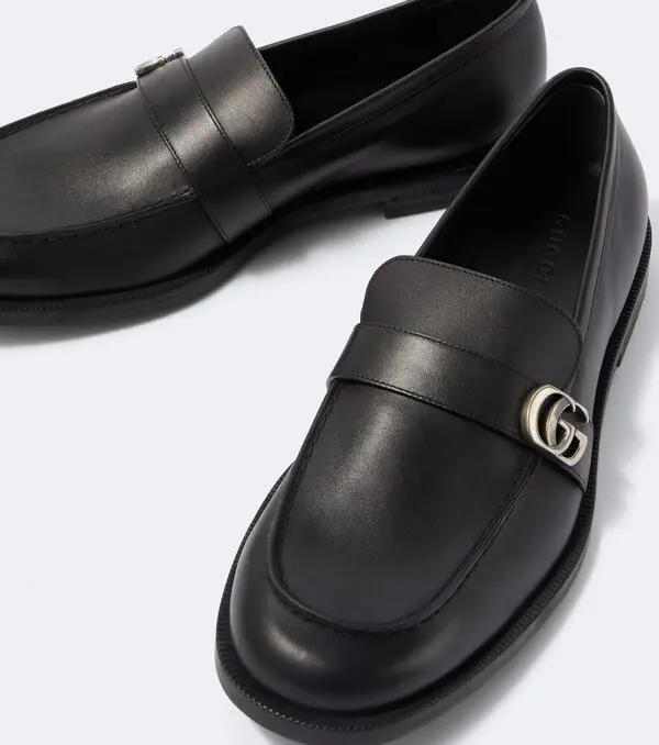 Gucci Double G Leather Loafers