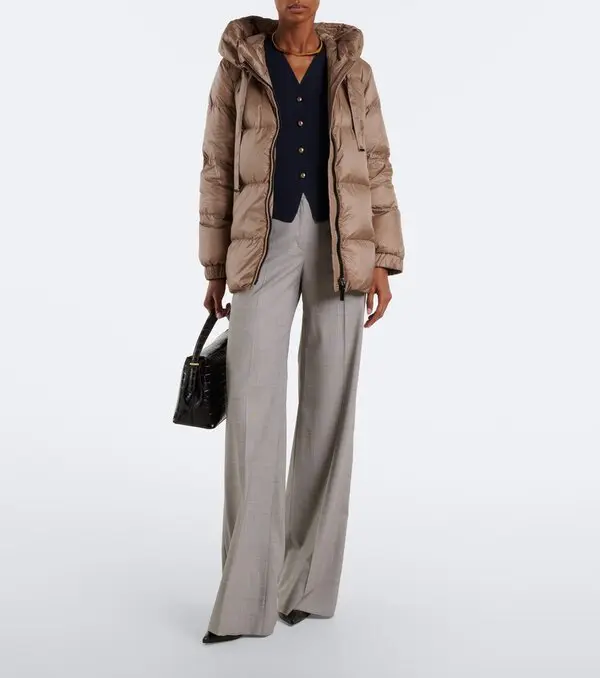 Max Mara The Cube Hooded Quilted Down Jacket