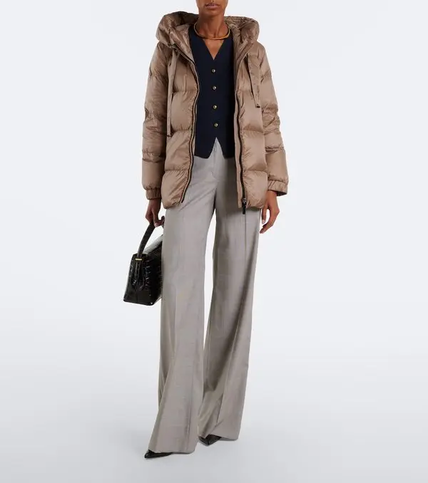 Max Mara Quilted Down Jacket