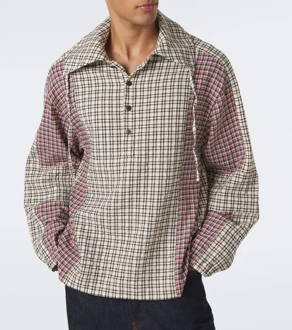Dries Van Noten Checked Cotton Shirt