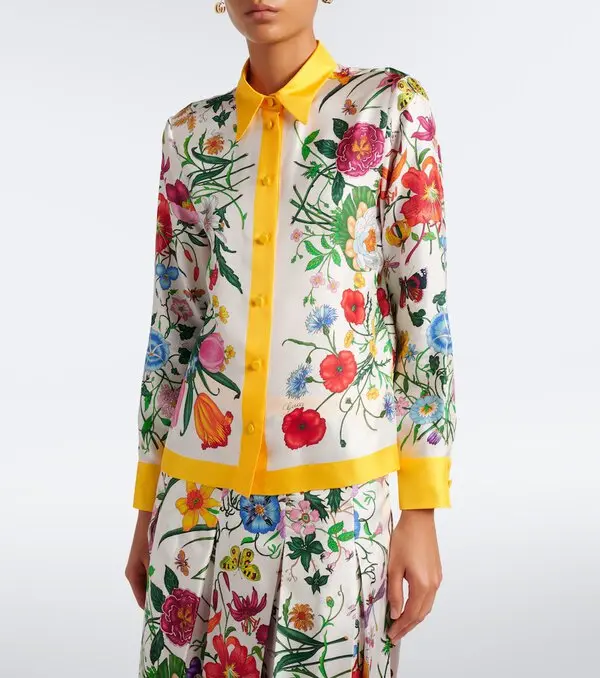 Gucci Flora Silk Shirt