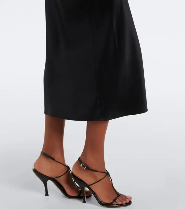 JOSEPH Cloe Silk Satin Midi Dress