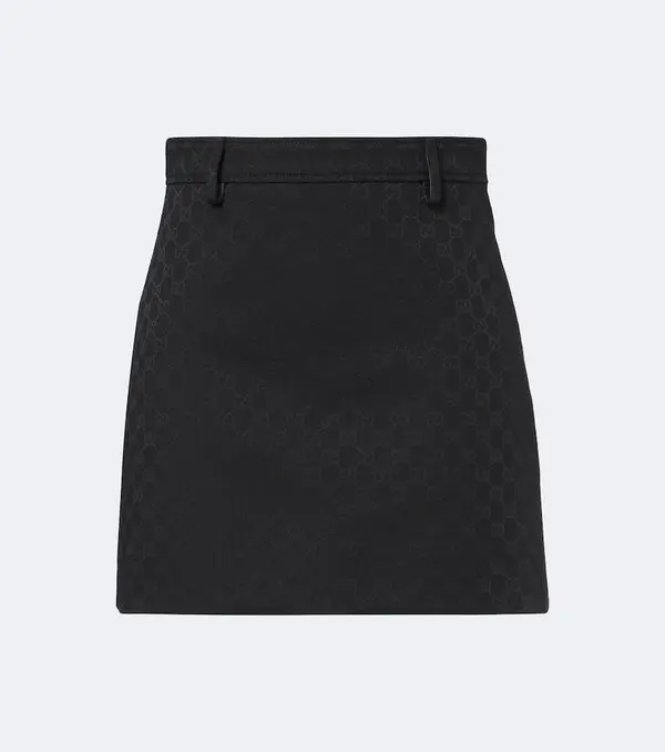 Gucci Gg Monogram Mini Skirt
