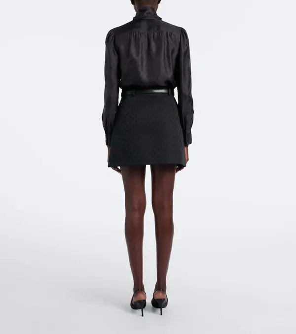 Gucci Gg Monogram Mini Skirt