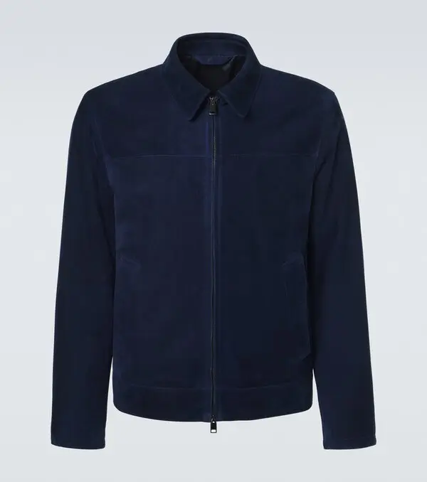 Brioni Suede Blouson Jacket