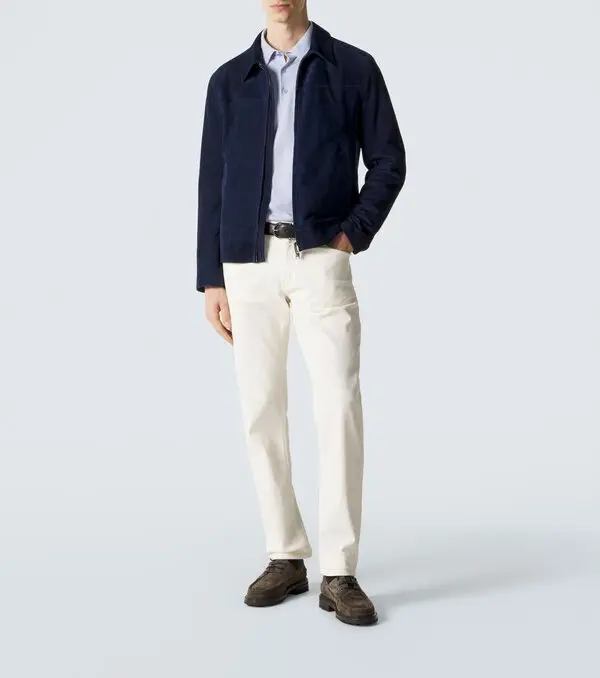 Brioni Suede Blouson Jacket