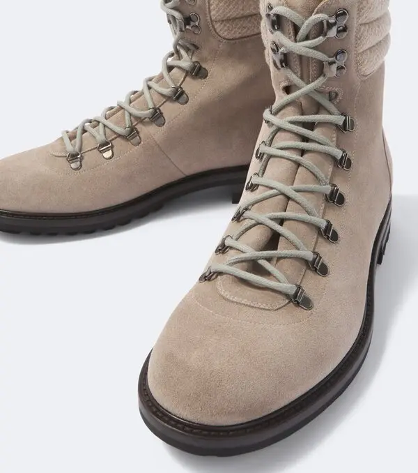 Kiton Suede Lace-up Boots