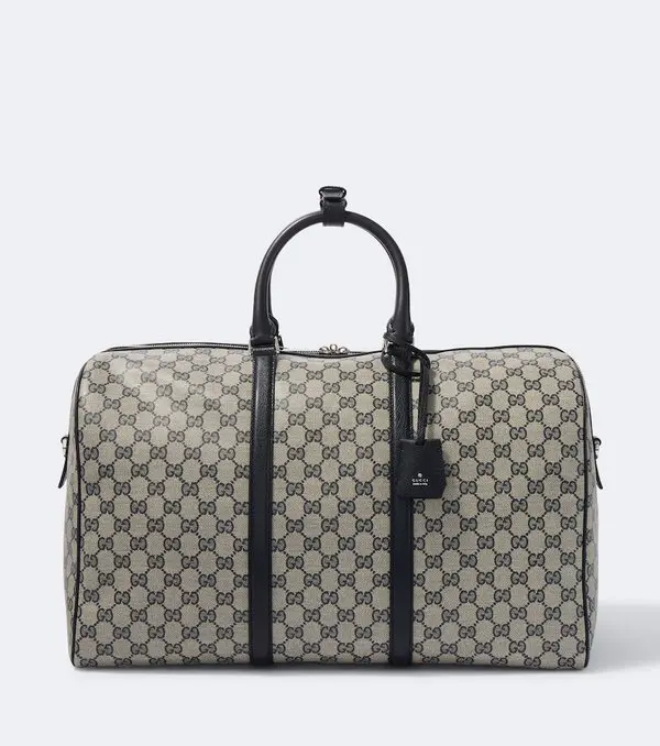 Gucci Essence Medium Gg Canvas Duffle Bag