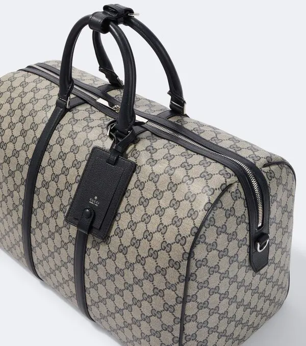 Gucci Essence Medium Gg Canvas Duffle Bag
