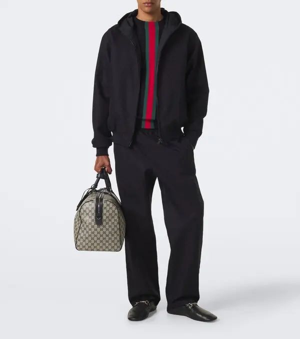 Gucci Essence Medium Gg Canvas Duffle Bag