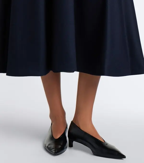 Max Mara Wool Midi Skirt - Blue