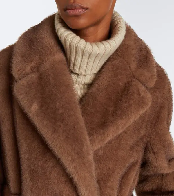 Max Mara Belted Wrap Coat - Beige