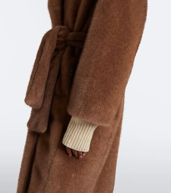 Max Mara Belted Wrap Coat - Beige
