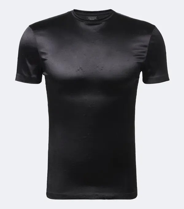 Gucci Satin Jersey T-shirt - Black