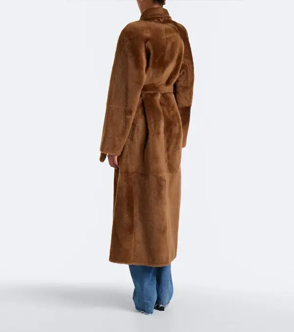 YVES SALOMON Reversible Shearling And Leather Wrap Coat