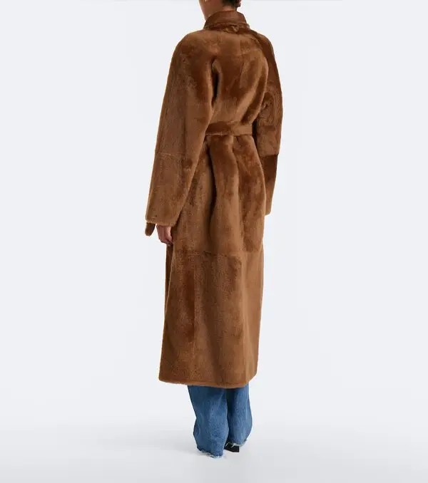 YVES SALOMON Reversible Shearling Wrap Coat