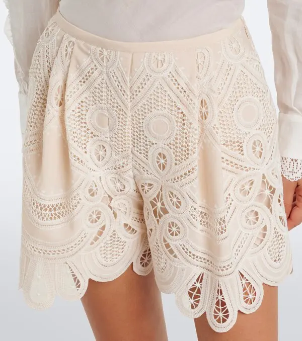 Elie Saab Macramé Shorts
