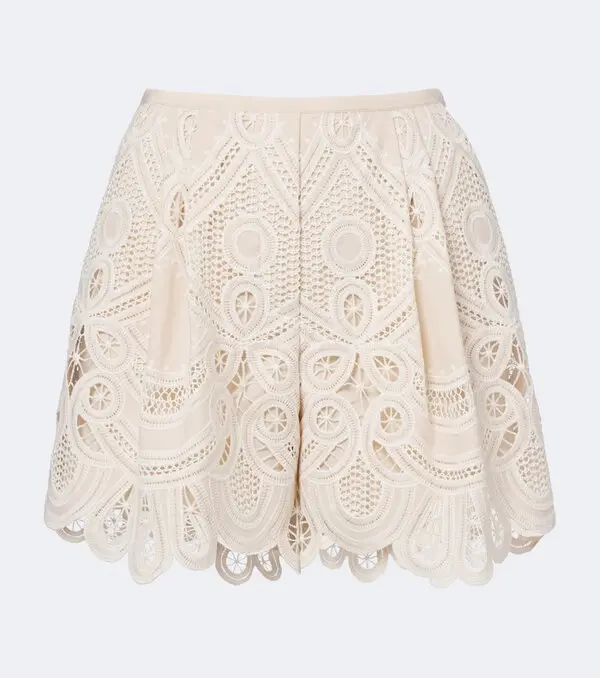 Elie Saab Macramé Shorts - Beige