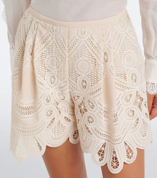 Elie Saab Macramé Shorts