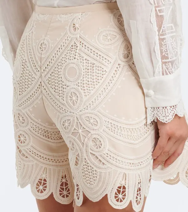Elie Saab Macramé Shorts