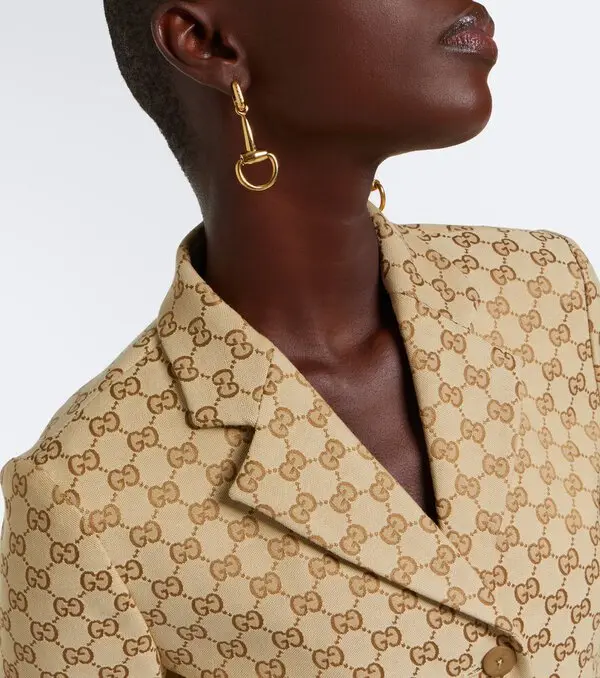Gucci Gg Canvas Cotton-blend Blazer