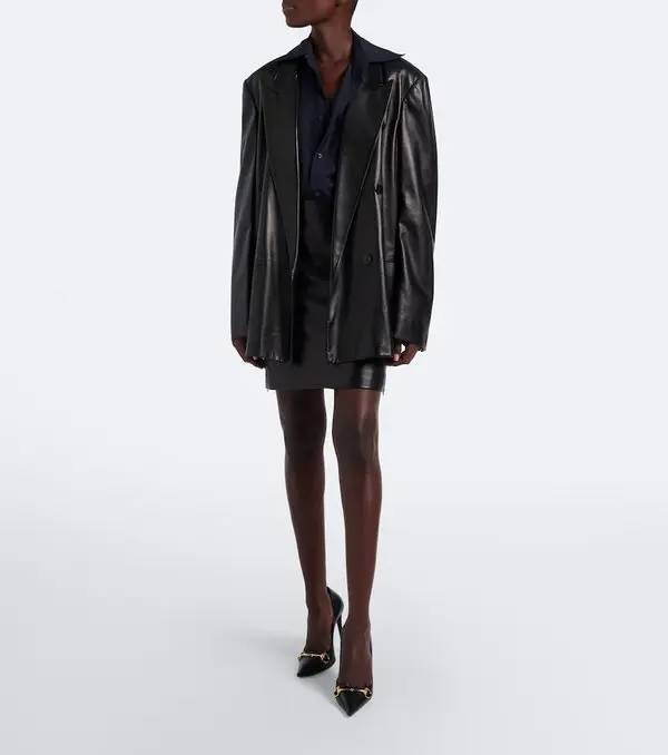 Gucci Leather Miniskirt