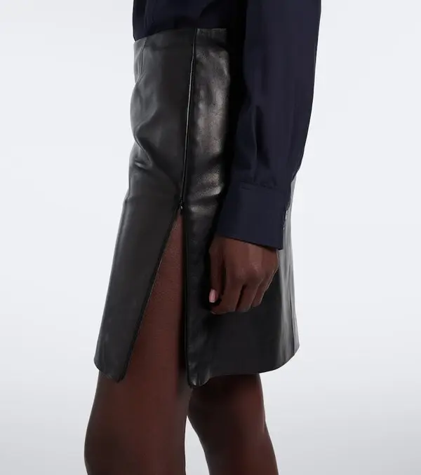 Gucci Leather Miniskirt