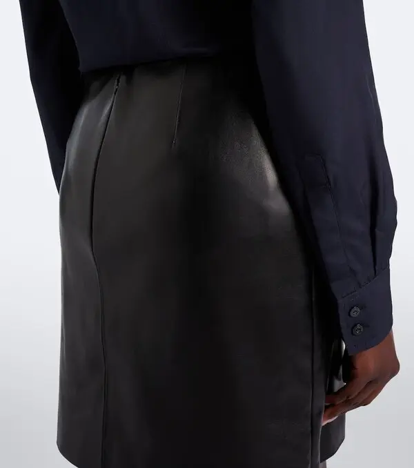 Gucci Leather Miniskirt