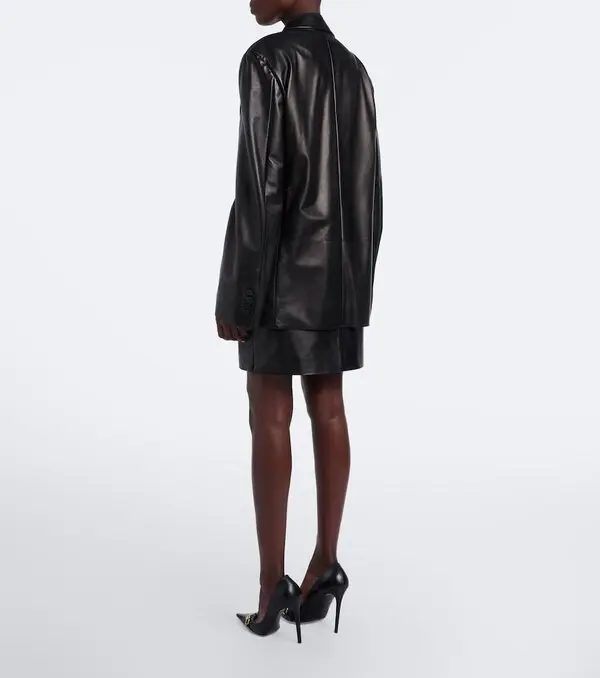 Gucci Leather Miniskirt