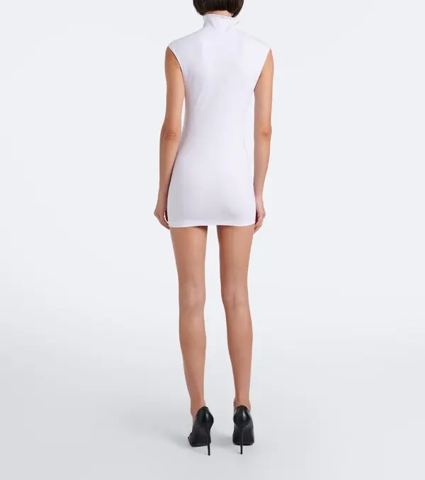 Gucci Jersey Turtleneck Top - White