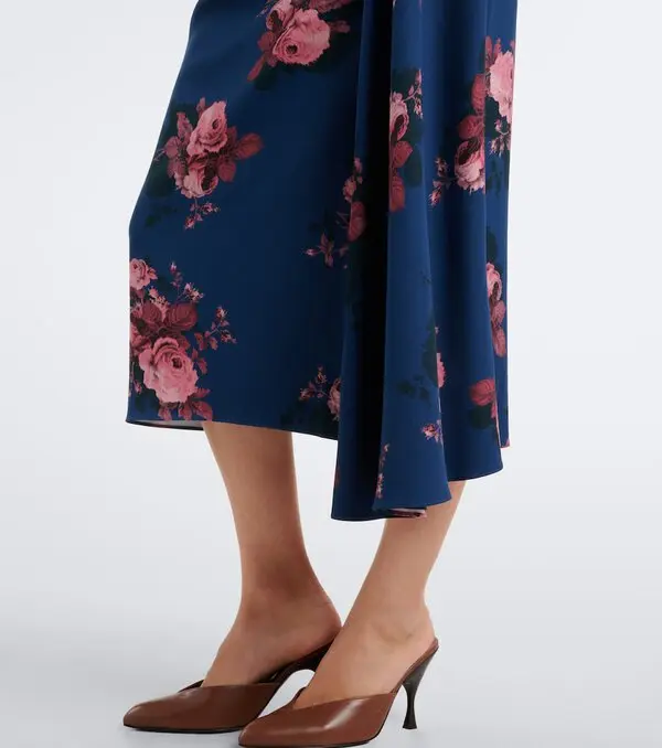 Erdem Floral Cady Midi Dress