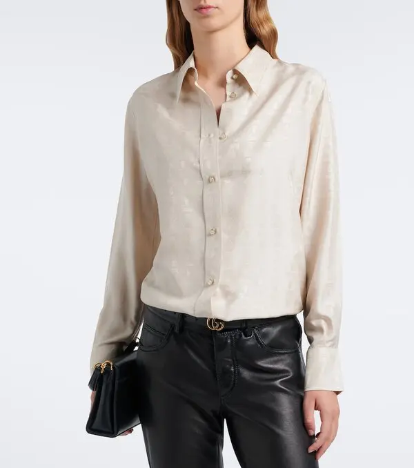 Gucci Silk Jacquard Shirt