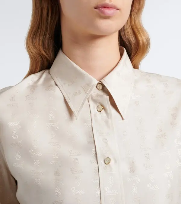 Gucci Silk Jacquard Shirt