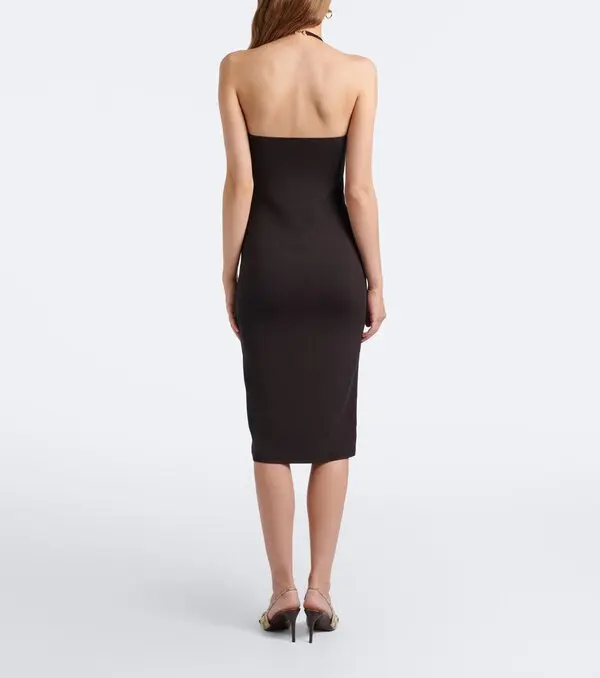 Gucci Horsebit Crêpe Jersey Midi Dress