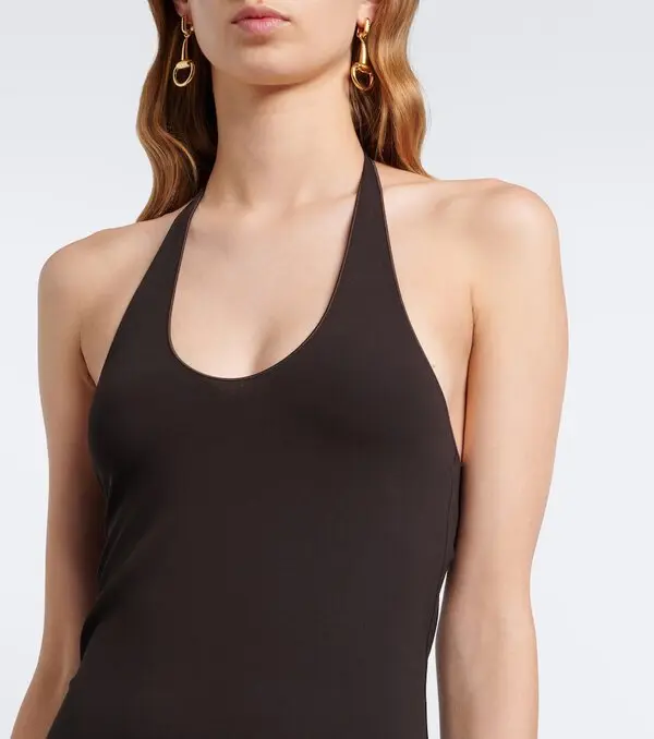 Gucci Horsebit Crêpe Jersey Midi Dress