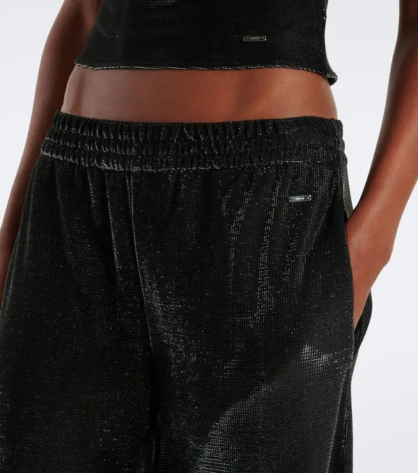 Gucci Embellished Wide-leg Pants - Black