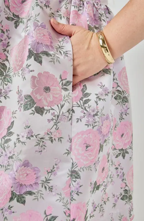 Endless Rose Bow Jacquard Minidress