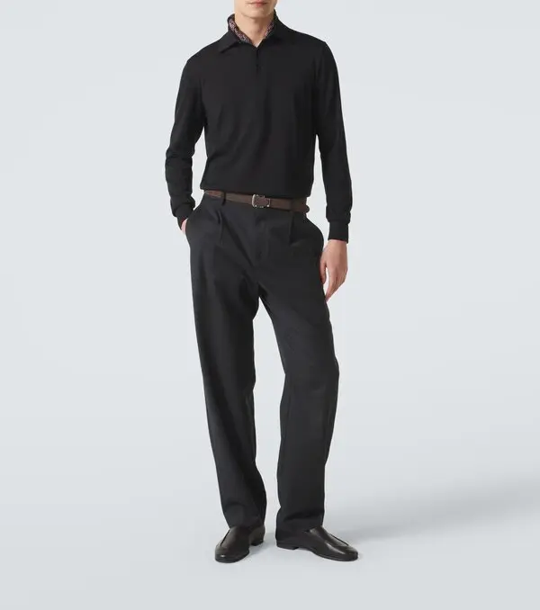 Agnona Wool Polo Sweater