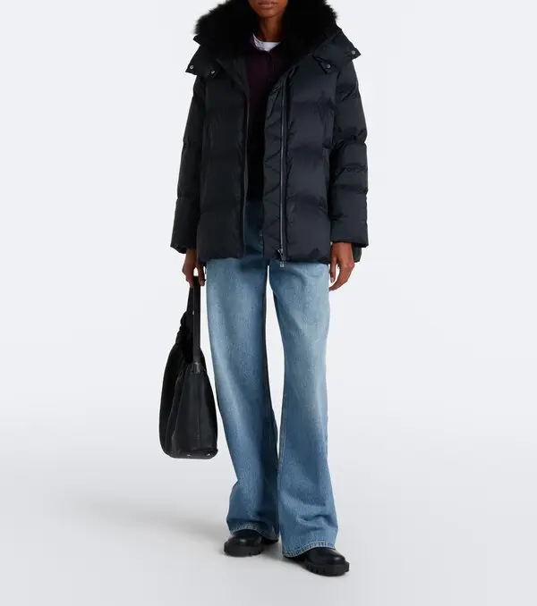 YVES SALOMON Hooded Padded Down Jacket