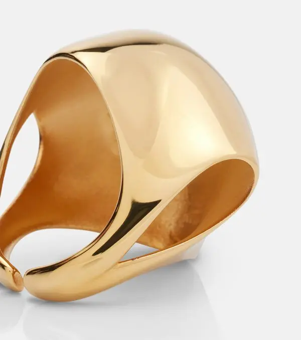 Khaite Lotus Ring In -plated Brass