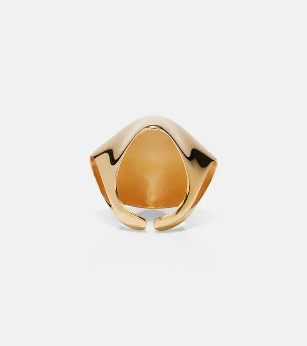 Khaite Lotus Ring In -plated Brass