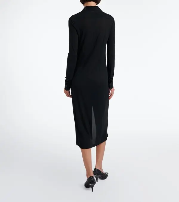 Gucci Crêpe Jersey Shirt Dress